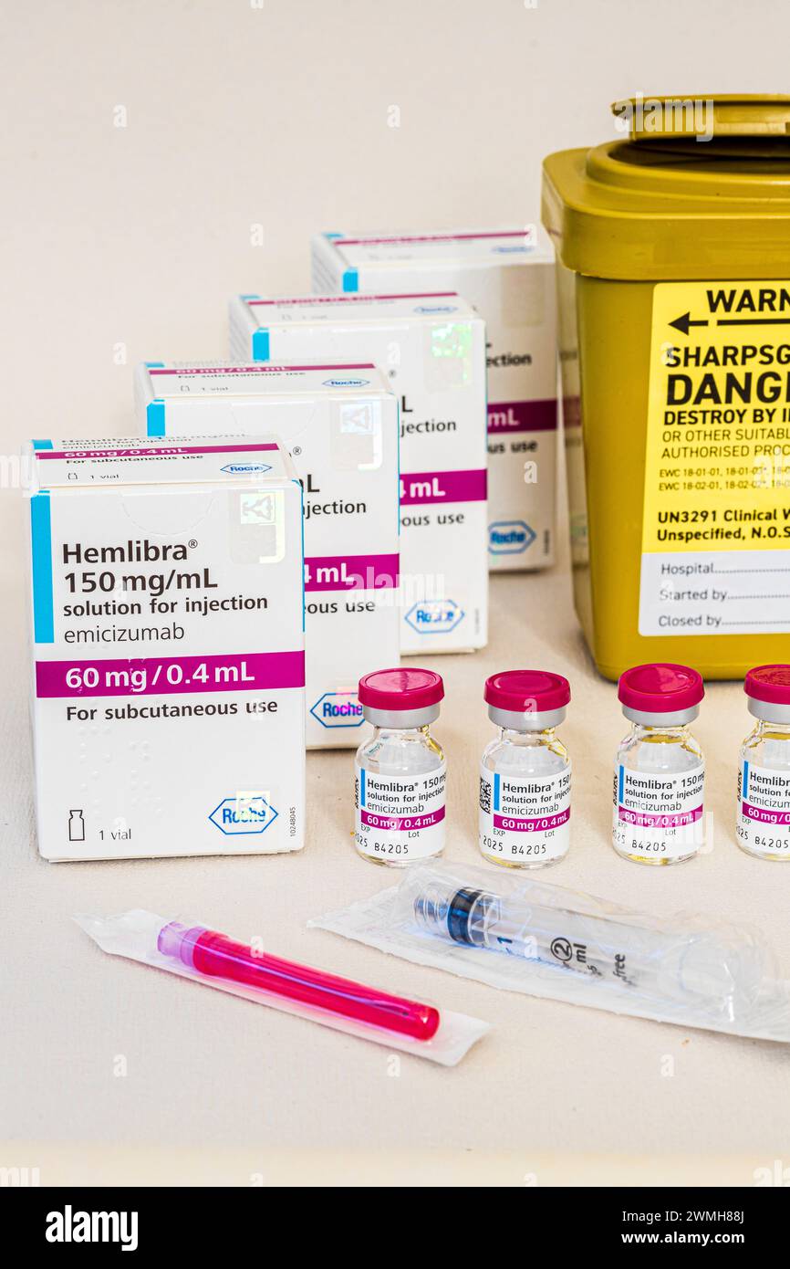 Emicizumab, sold under the brand name Hemlibra, is a humanized ...