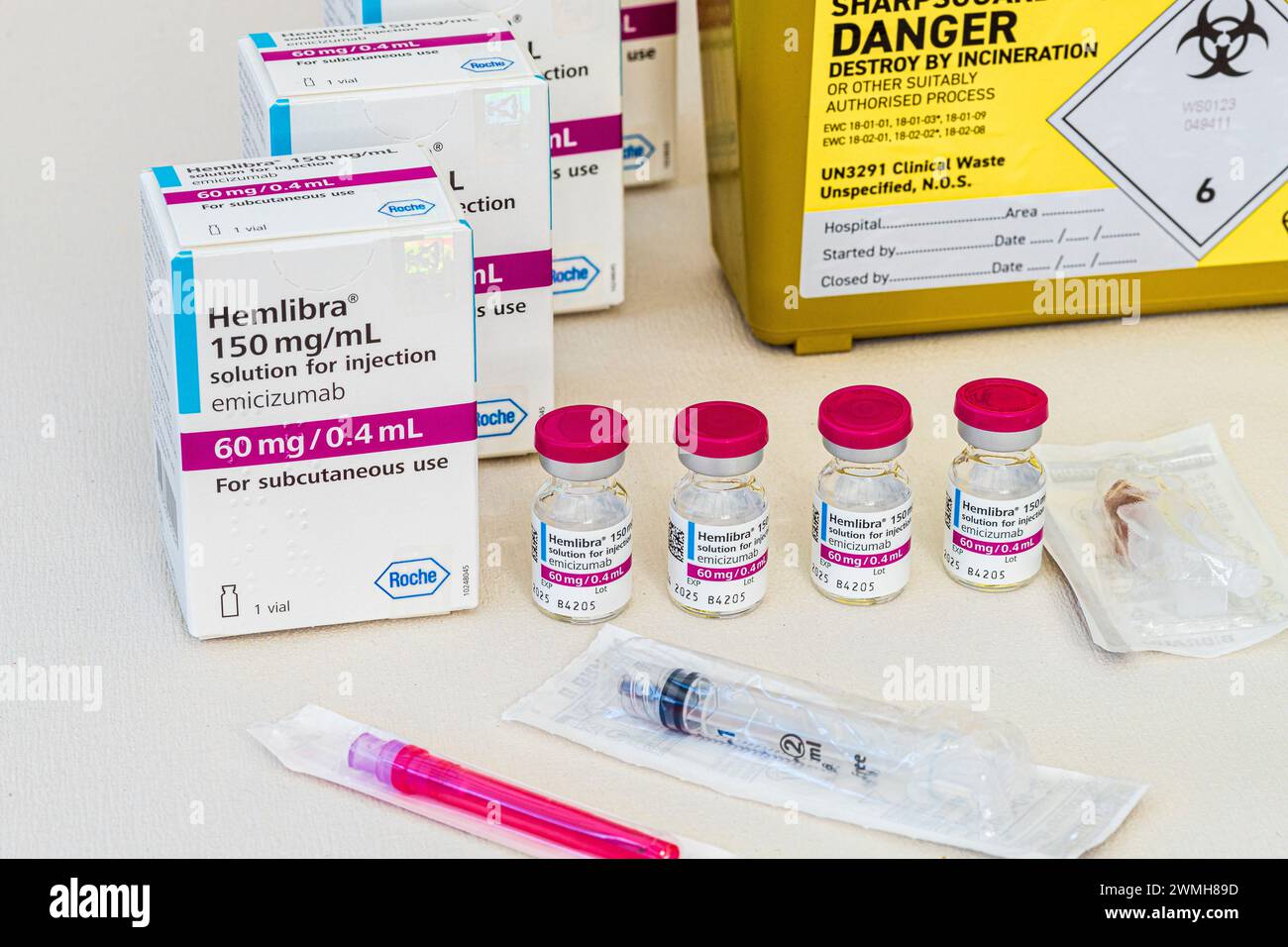 Emicizumab, sold under the brand name Hemlibra, is a humanized ...