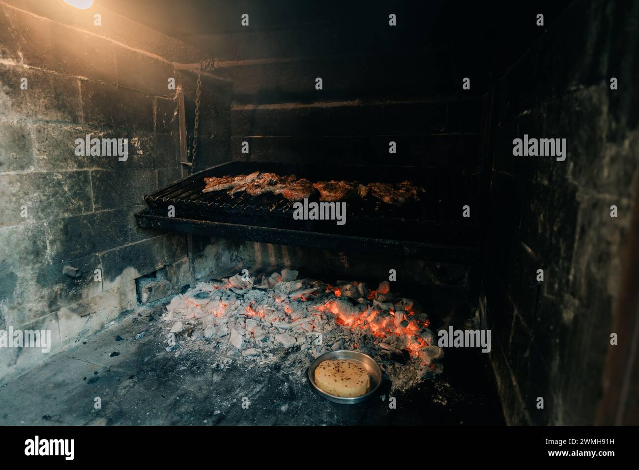Typical Argentinian barbecue or asado Stock Photo - Alamy