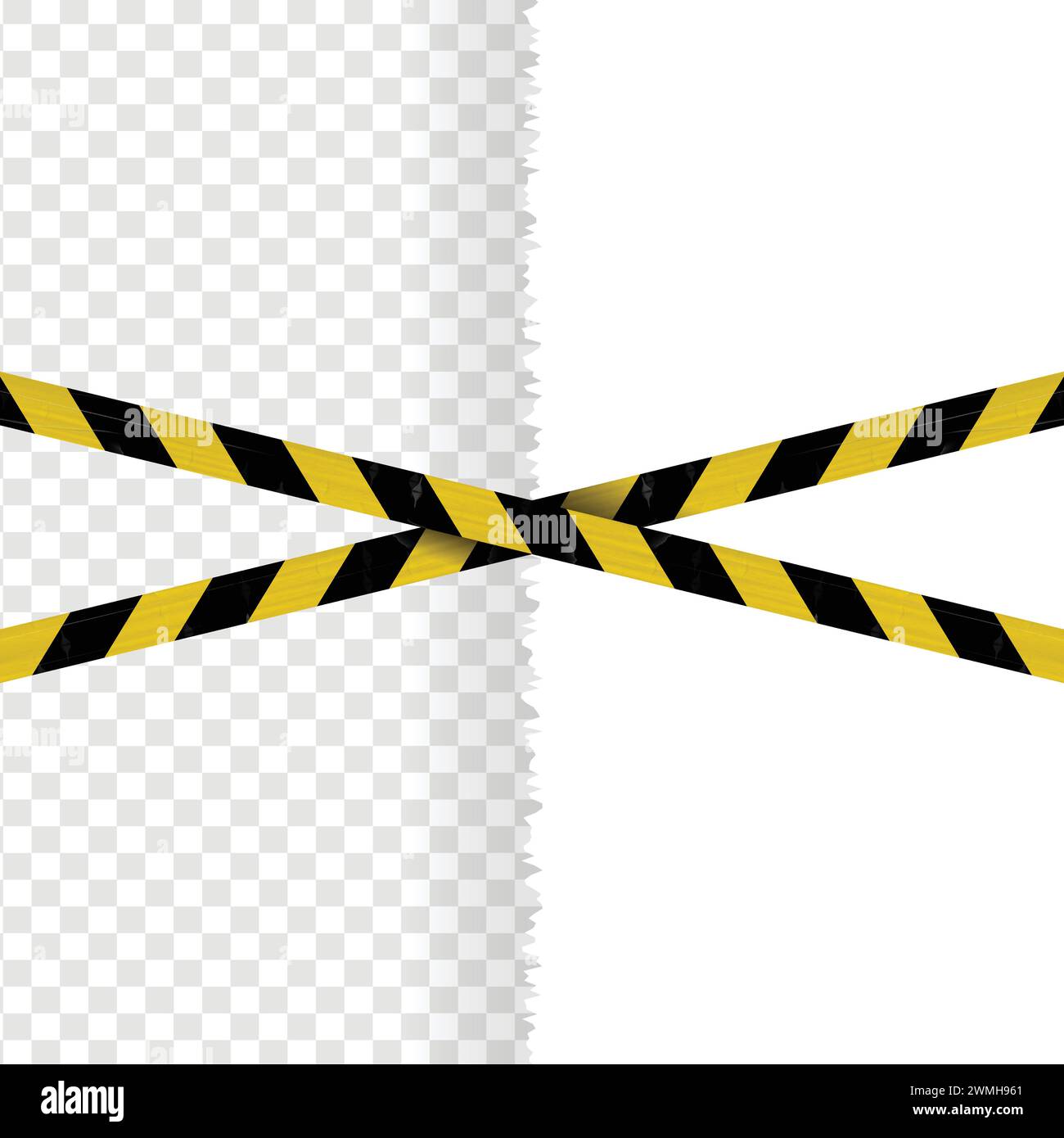 Crime scene realistic tape, police line and danger tape, road safety ...