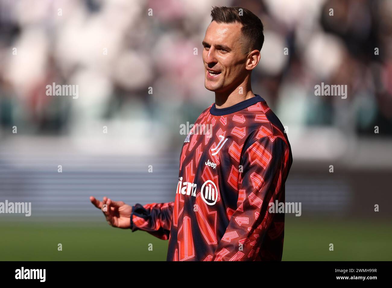 Arkadiusz Milik of Juventus Fc during warm up before the Serie A match ...