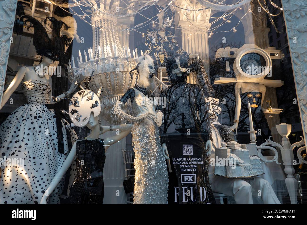 Bergdorf Goodman Window Display, 2024, New York City, USA Stock Photo ...