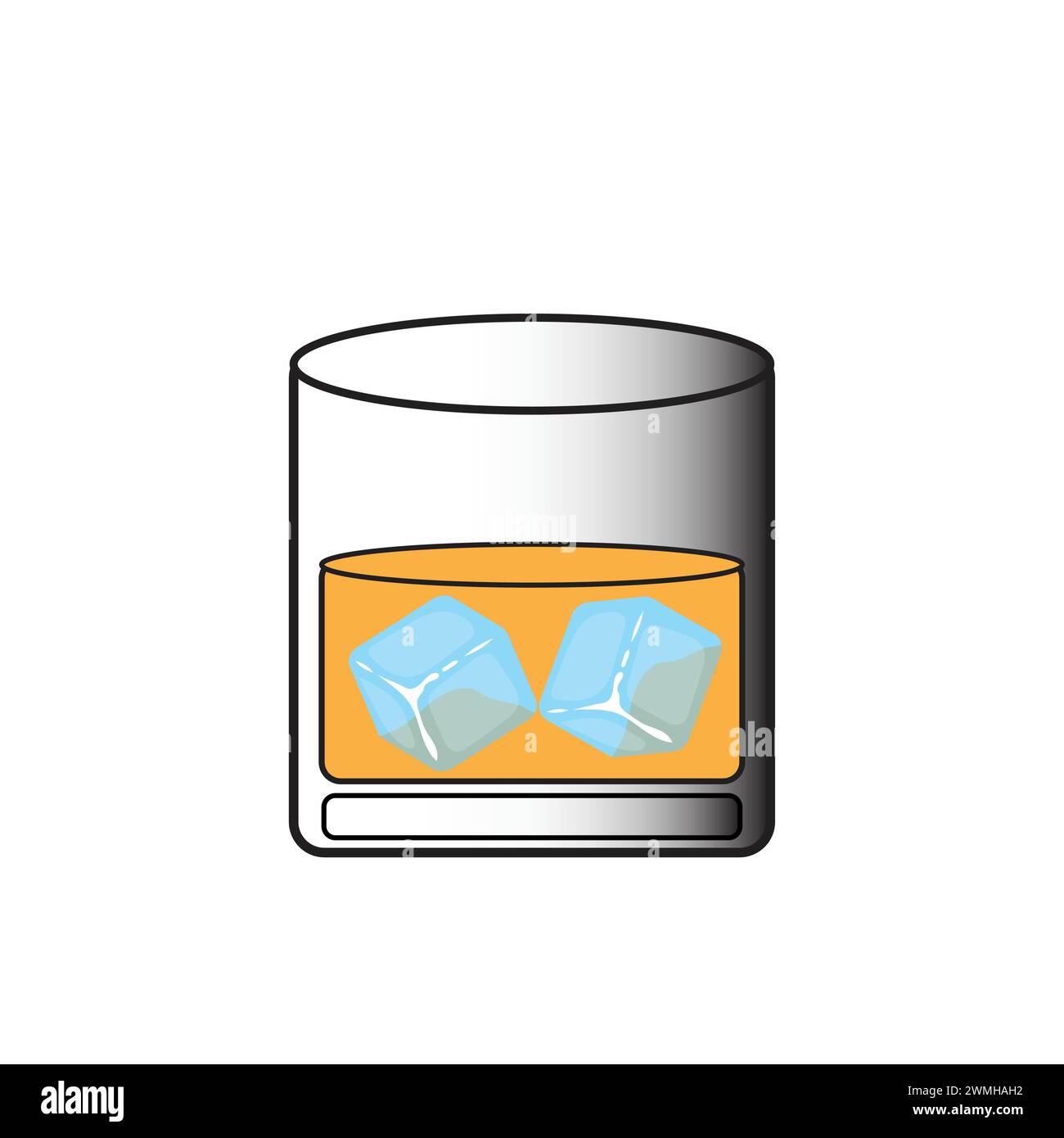 Glass cold fresh ice Stock Vector Images - Alamy