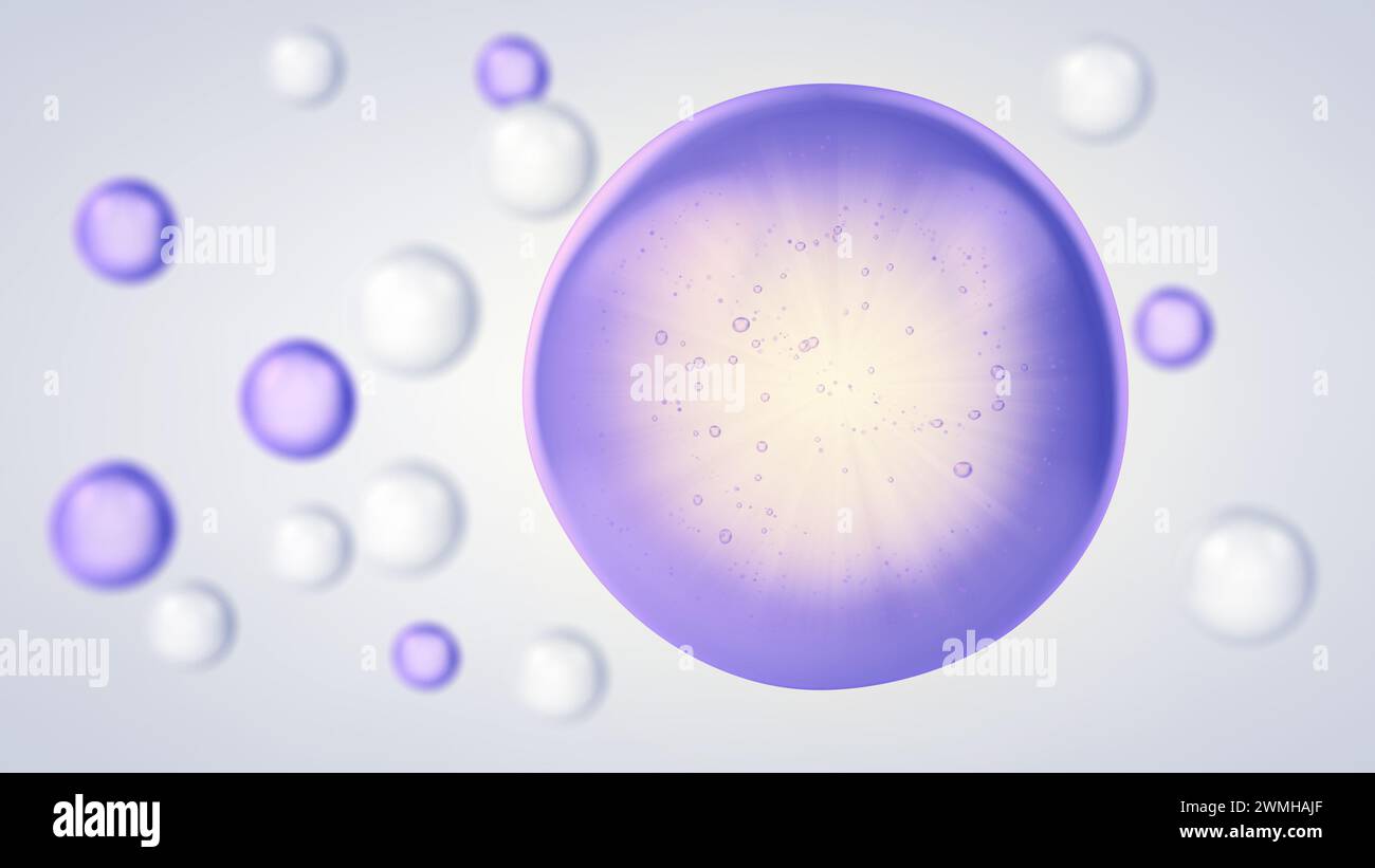 Hyaluronic acid droplets. Hyaluronan skin care and anti-wrinkle ...