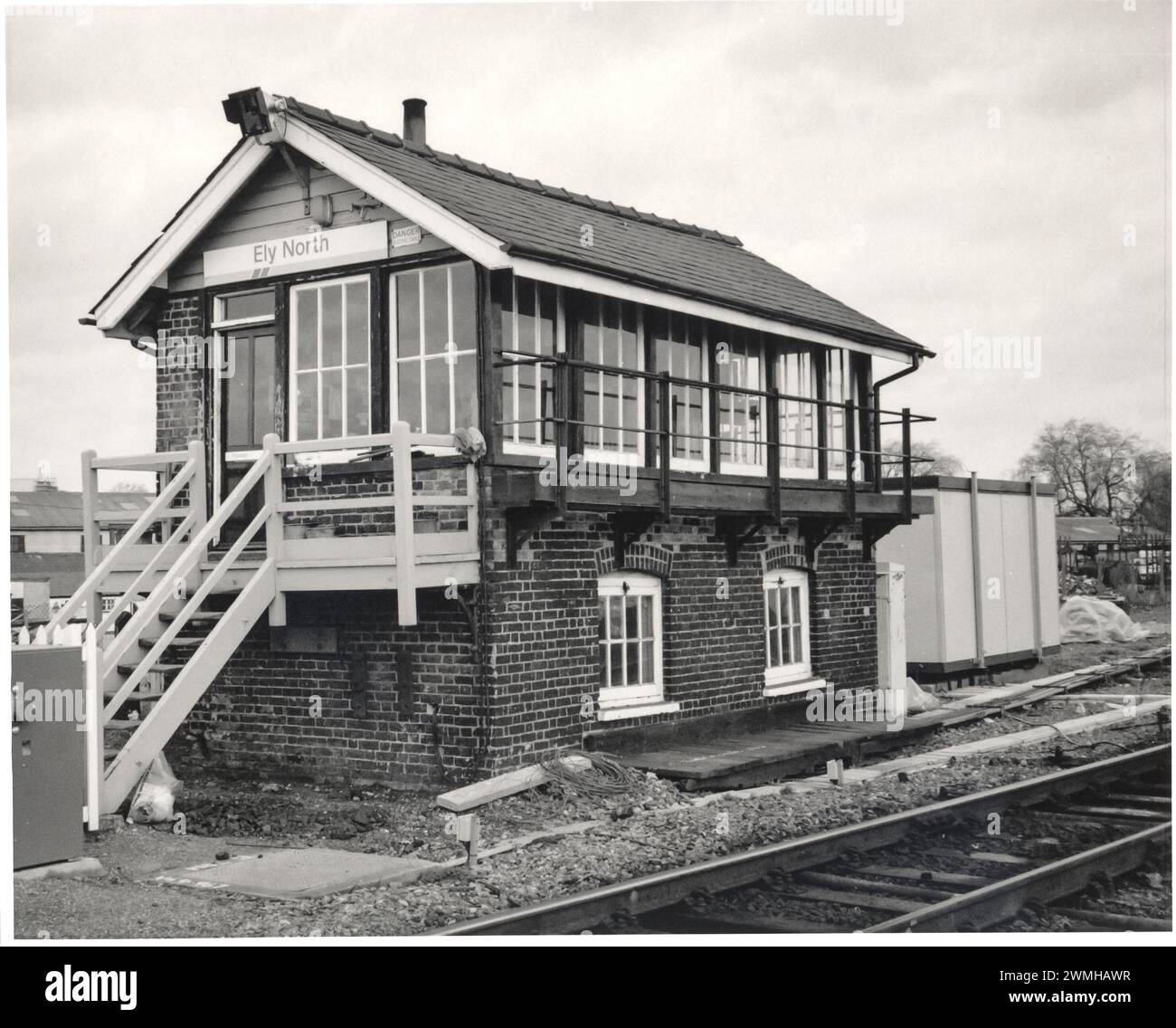 Historical image of Ely North signal box in 1989, Ely, Cambridgeshire ...