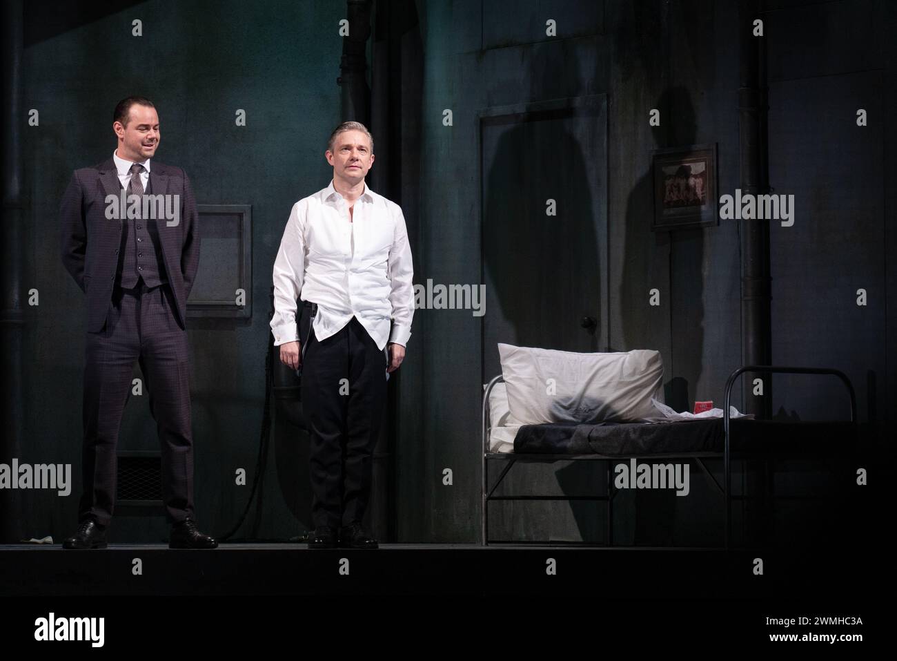 MARTIN FREEMAN, DANY DYER, PINTER PLAY, LONDON, 2019: Actors Martin ...