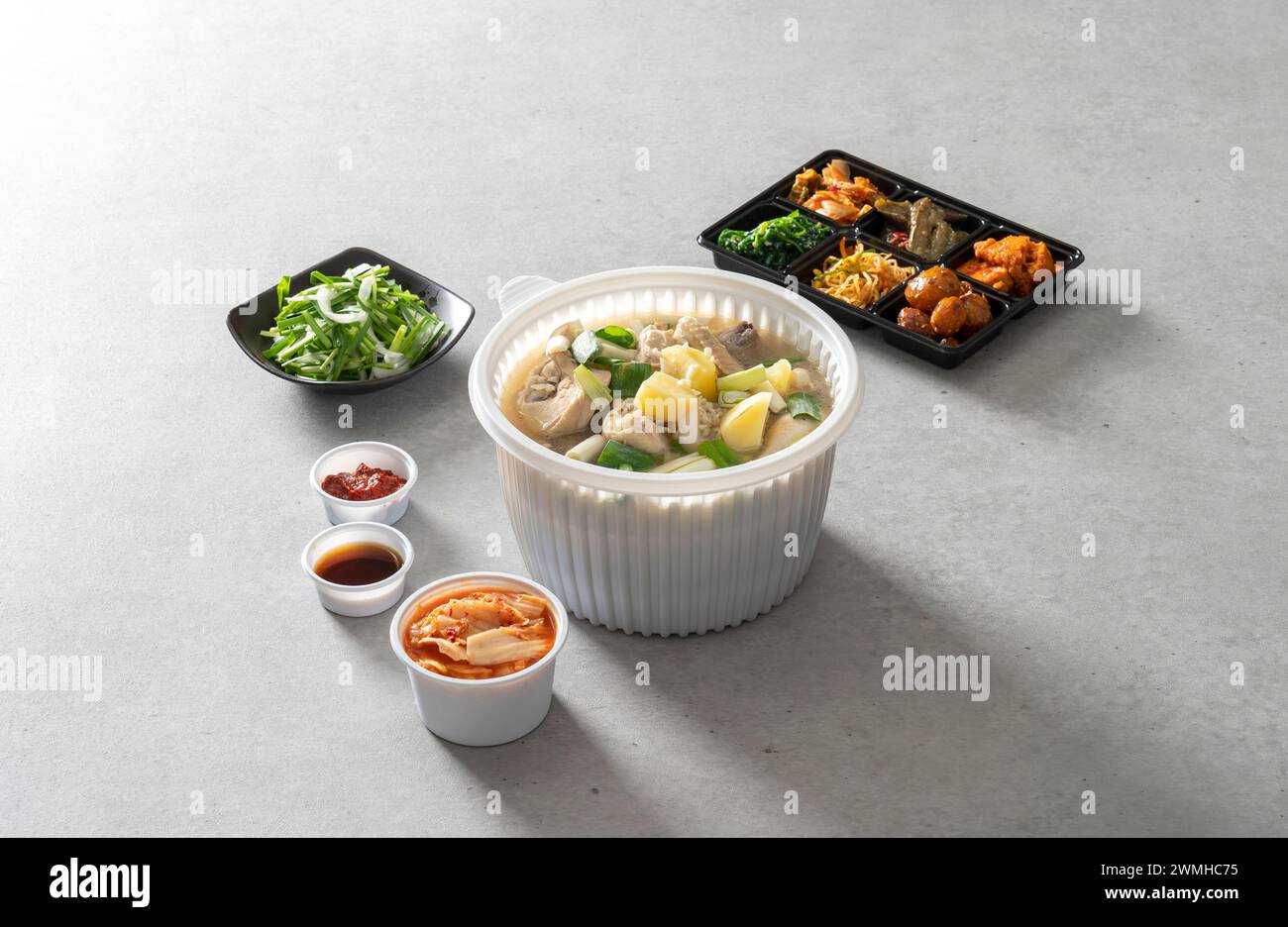 Chicken Stew Korean food dish Duck Bulgogi stir-fried spicy pork ...