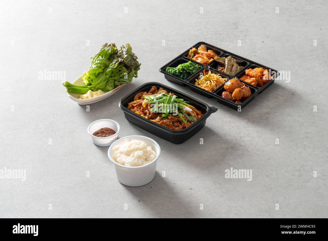 Chicken Stew Korean food dish Duck Bulgogi stir-fried spicy pork ...