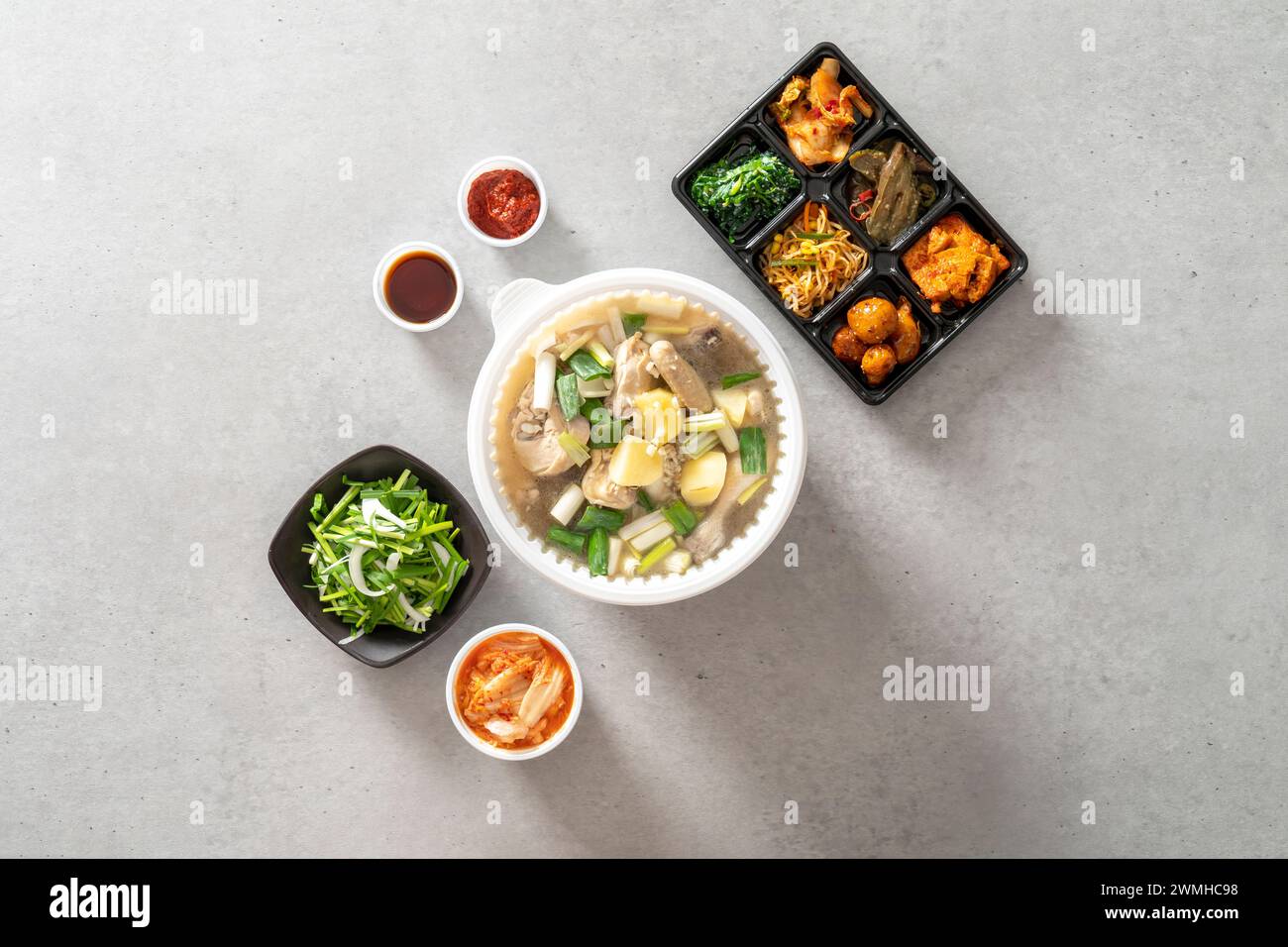 Chicken Stew Korean food dish Duck Bulgogi stir-fried spicy pork ...