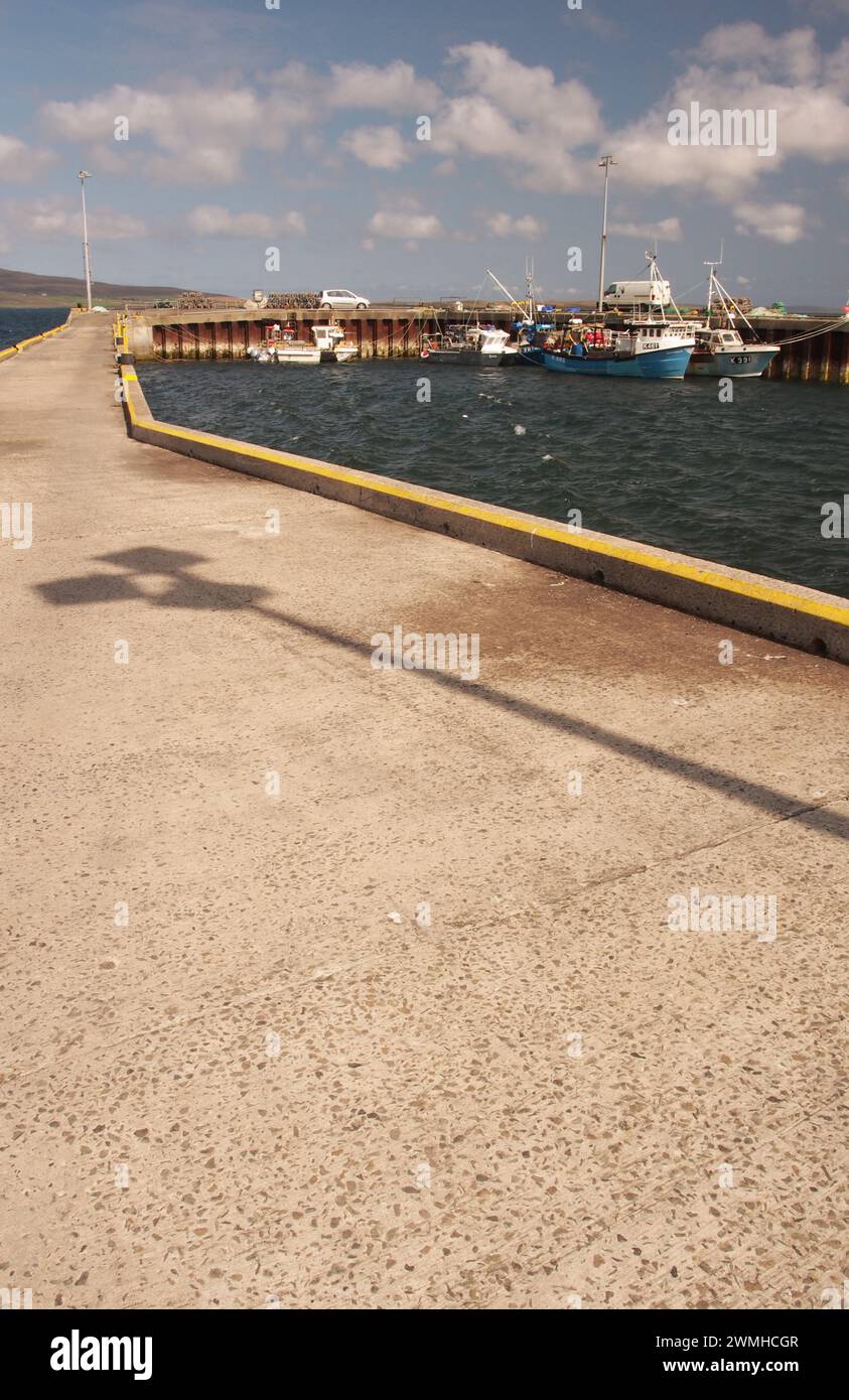 Fishing boats at Tingwall pier, Orkney, Scotland UK Stock Photo - Alamy
