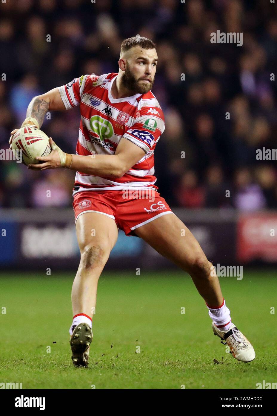 Wigan Warriors' Kaide Ellis during the Betfred World Club Challenge ...