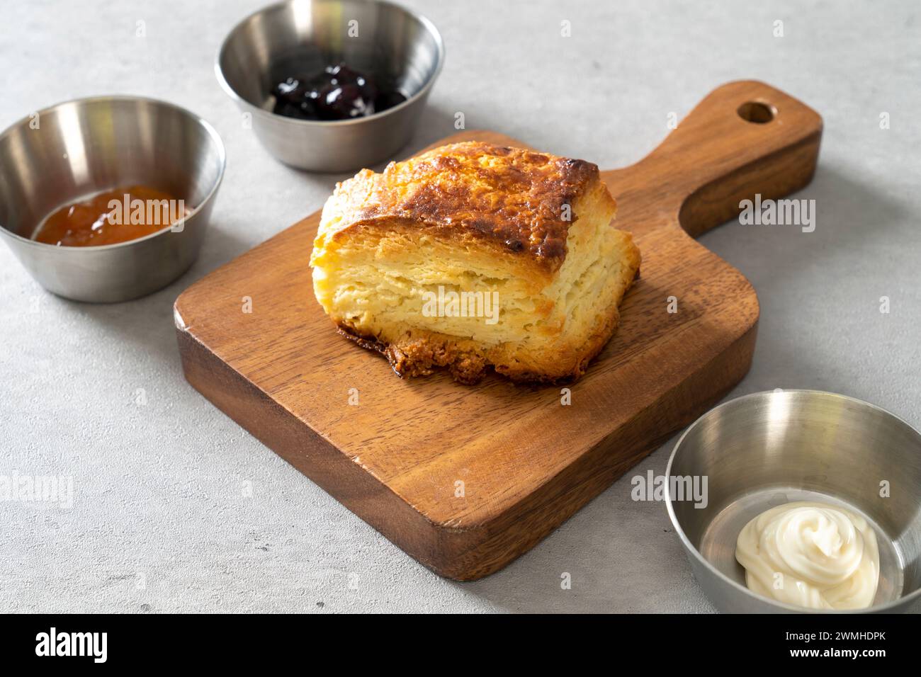 Korean food dish plain scones Garlic Bacon Scones einstephener Fate ...