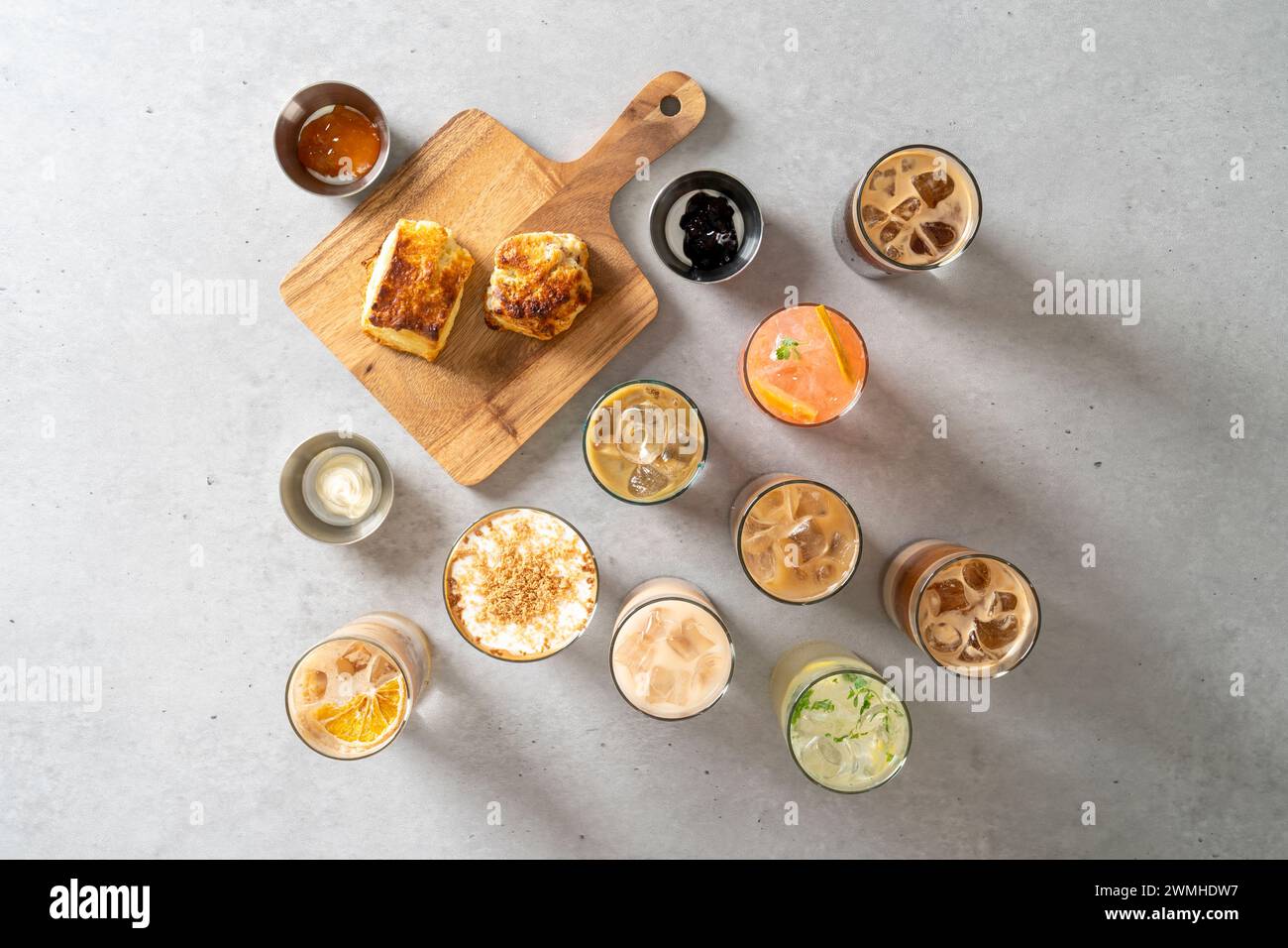 Korean food dish plain scones Garlic Bacon Scones einstephener Fate ...