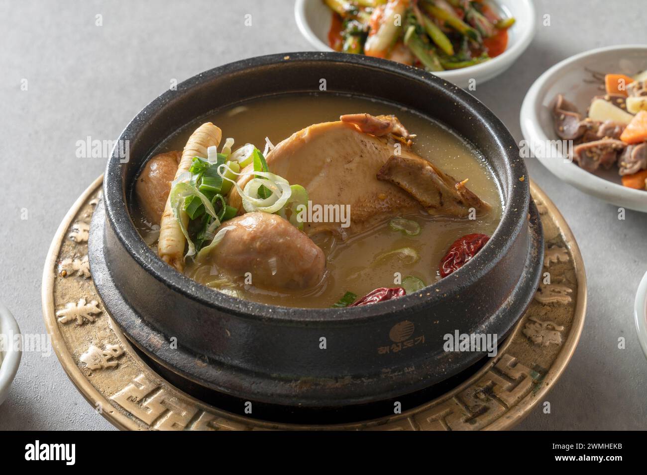 Samgyetang, lacquer samgyetang, Korea, food, abalone porridge ...