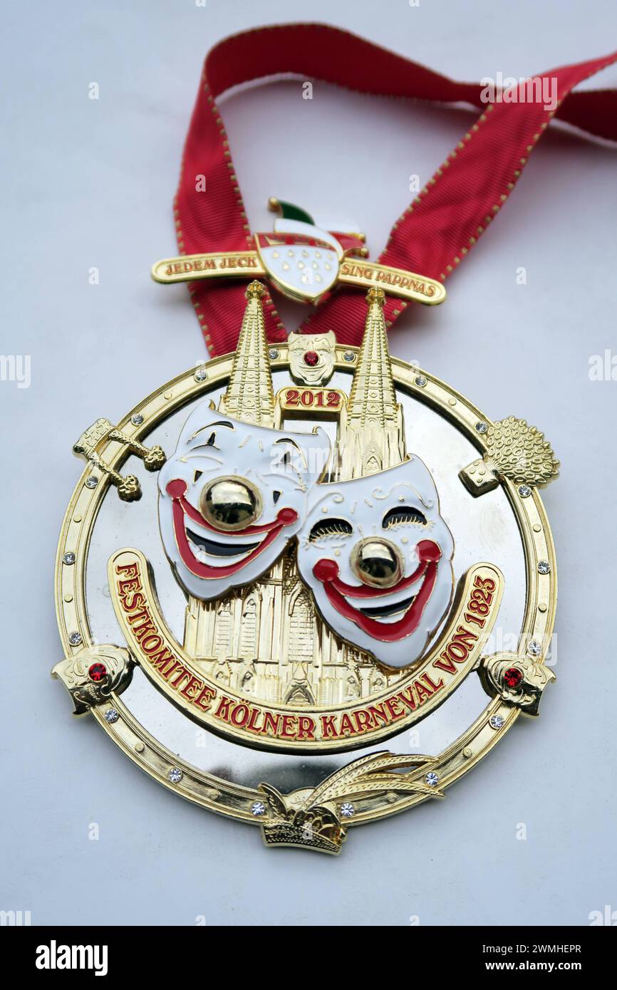 Ein Karnevalsorden des Festkommitees Koelner Karneval. ---- A carnival ...