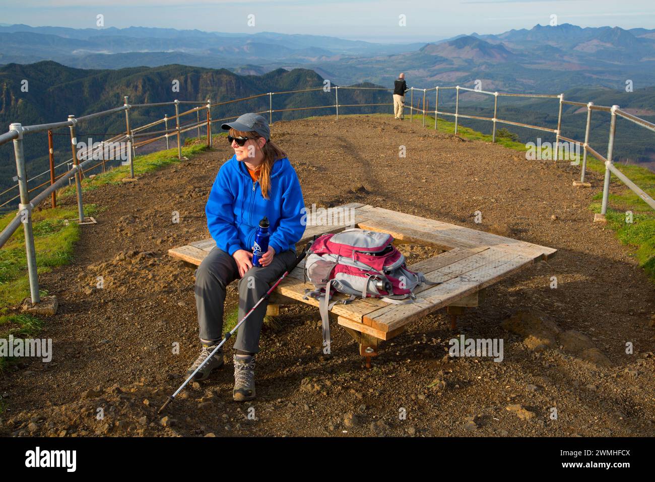 Summit viewpoint, Saddle Mountain State Park, Oregon Stock Photo - Alamy