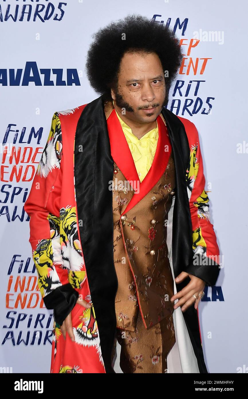 Boots Riley attends the 2024 Film Independent Spirit Awards on February ...