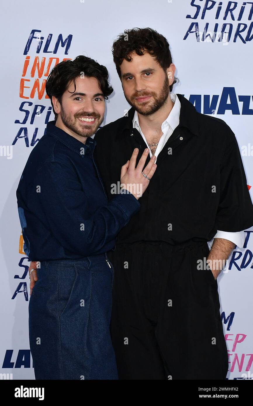 Ben Platt, Noah Galvin attend the 2024 Film Independent Spirit Awards ...