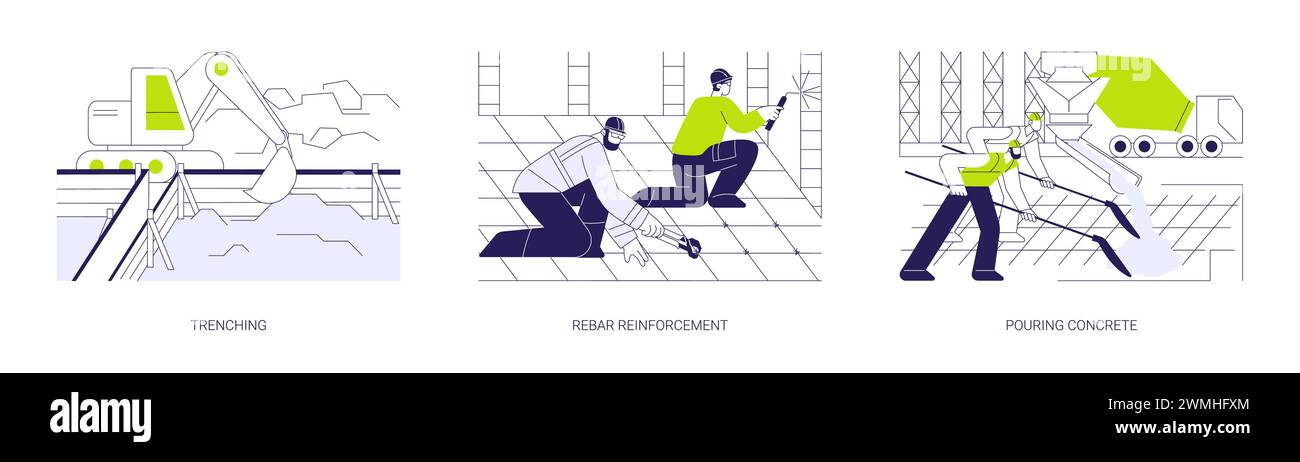 Foundation footer abstract concept vector illustrations Stock Vector ...