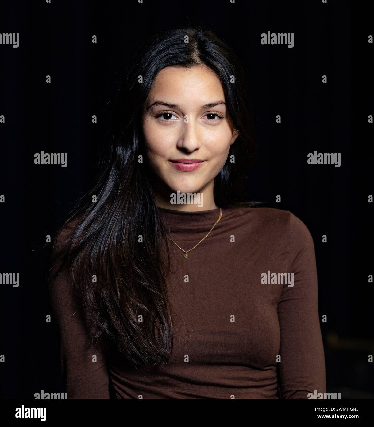 AMSTELVEEN - Portrait of actress and singer Silvana Rocha who plays the role of Anne Frank in ...