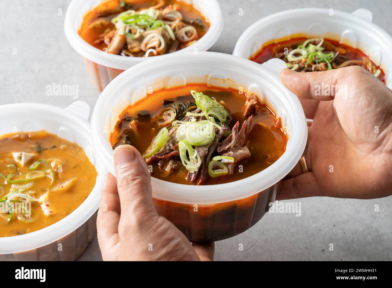 cheonggukjang, fast-fermented bean paste yukgaejang, hot spicy meat ...