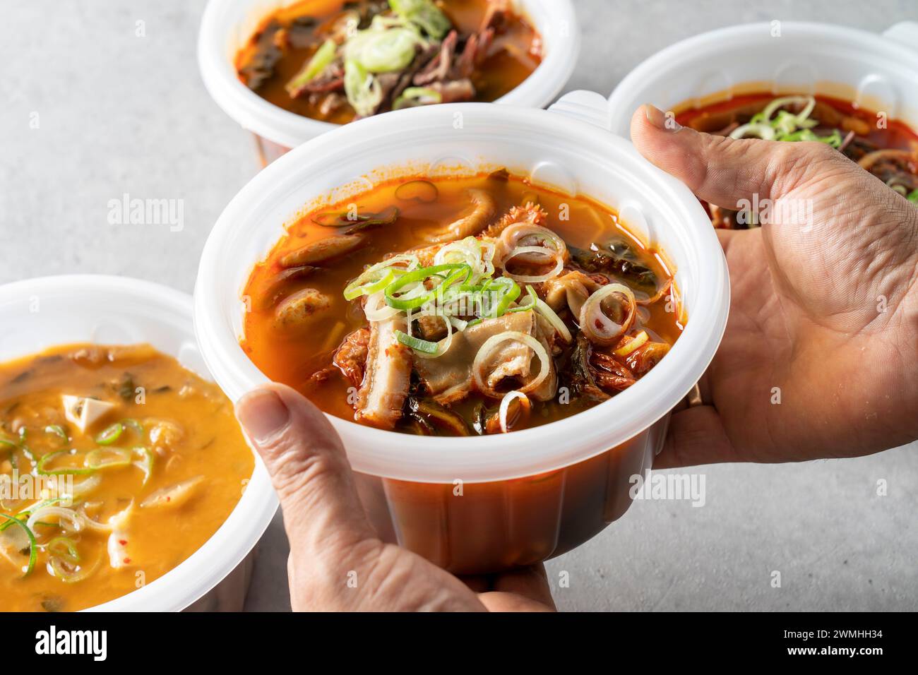 cheonggukjang, fast-fermented bean paste yukgaejang, hot spicy meat ...