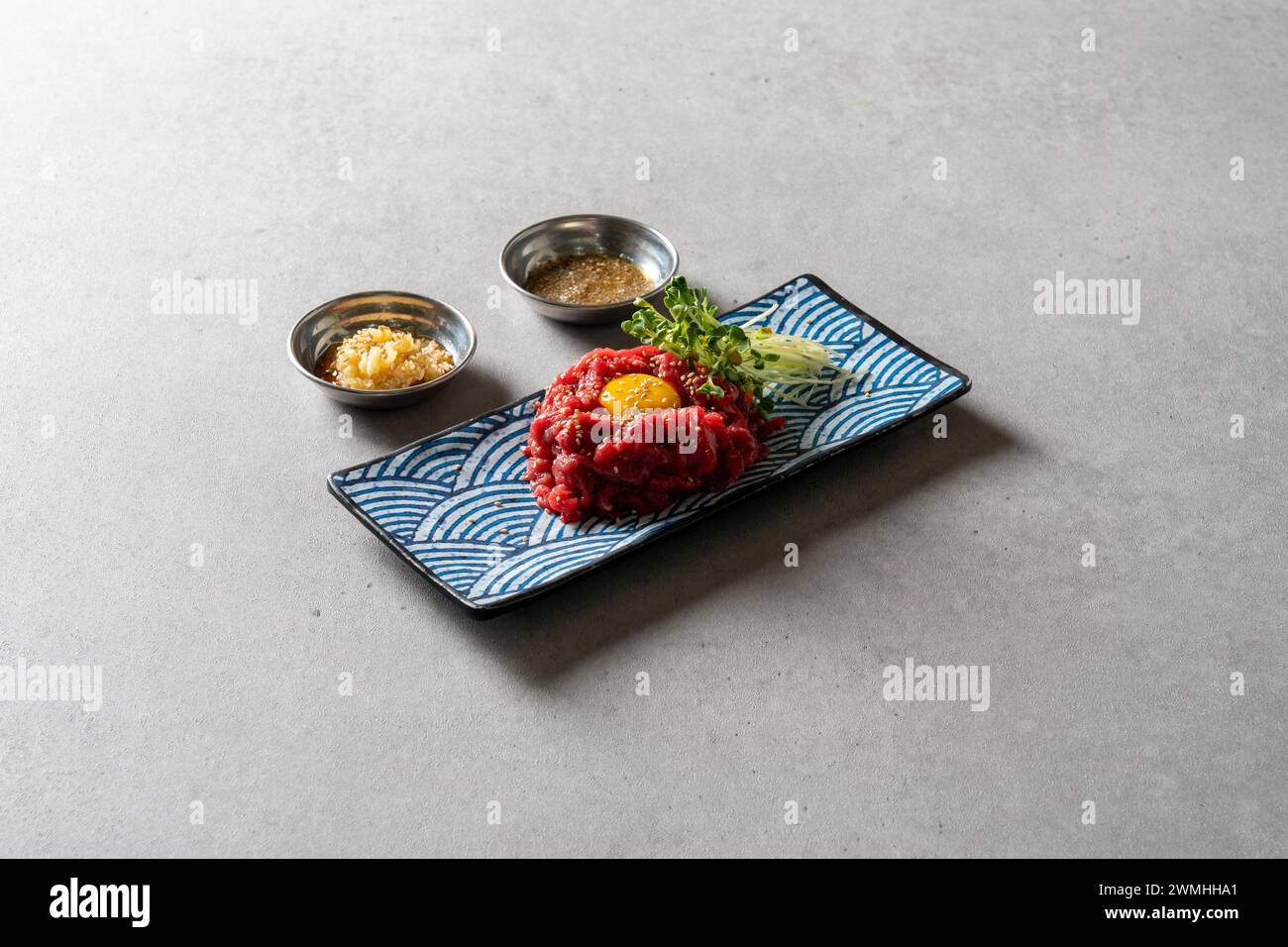 Beef sashimi, yukhoe, korean food, food, beef, sashimi, yukhoe ...