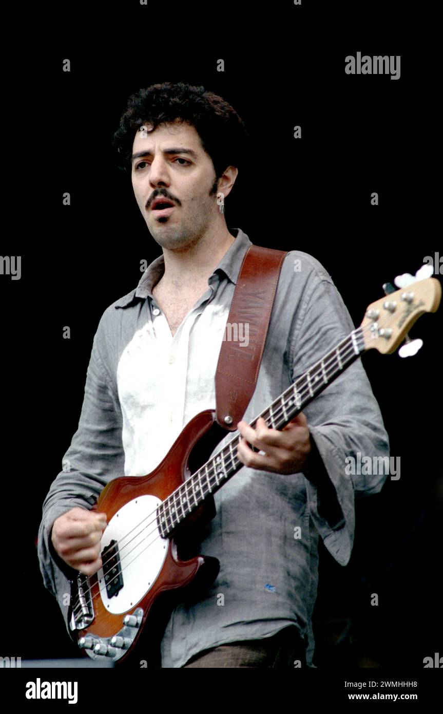 Imola Italy 18/06/1999: Max Gazzè, Italian singer, during the live ...