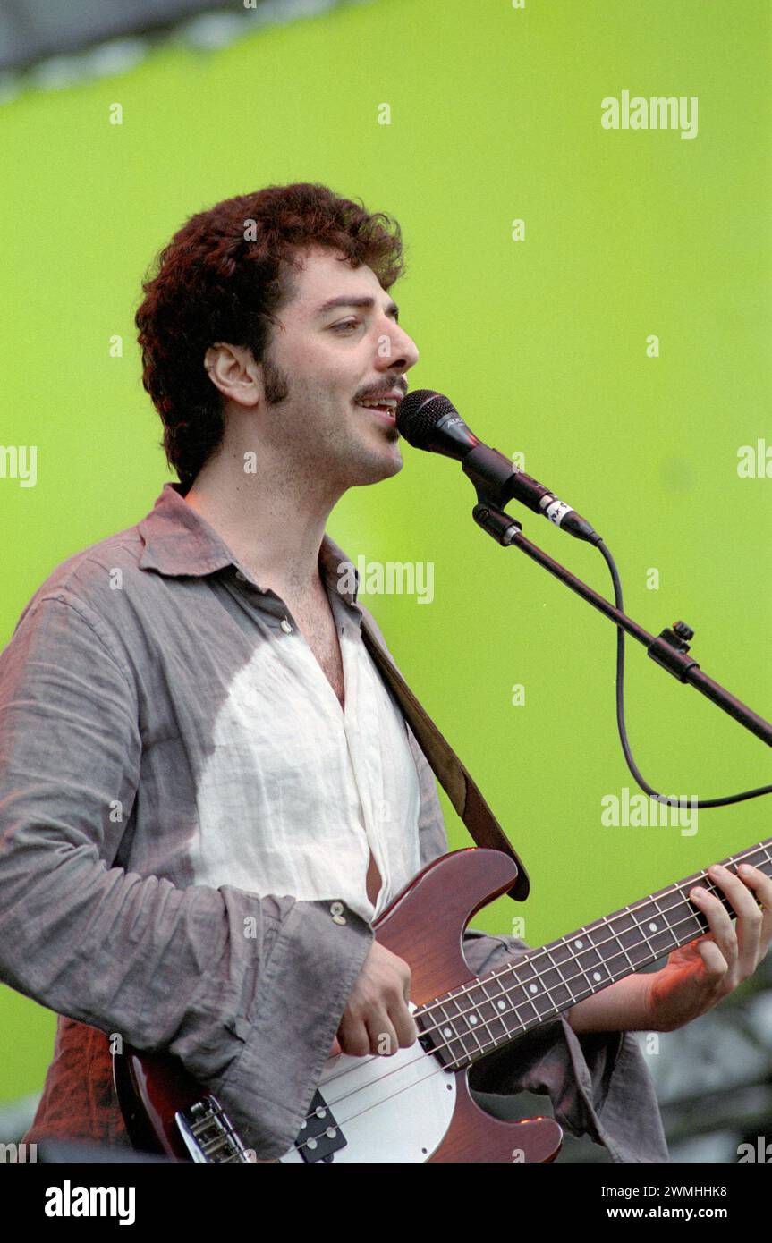 Imola Italy 18/06/1999: Max Gazzè, Italian singer, during the live ...