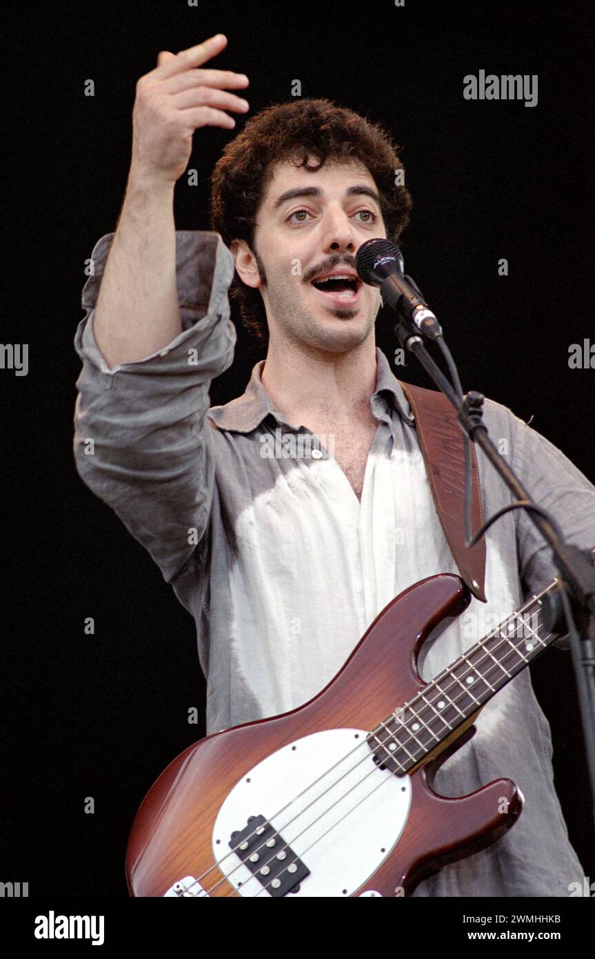Imola Italy 18/06/1999: Max Gazzè, Italian singer, during the live ...
