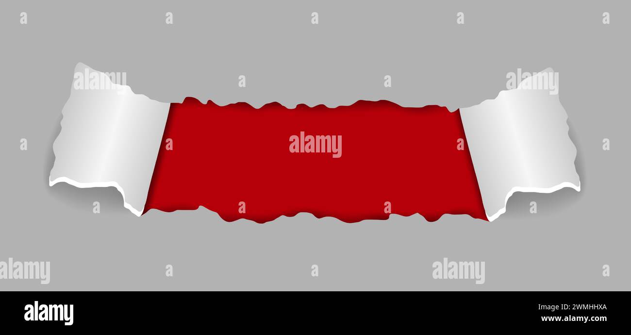 Vector background banner from ripped paper for advertising and ...