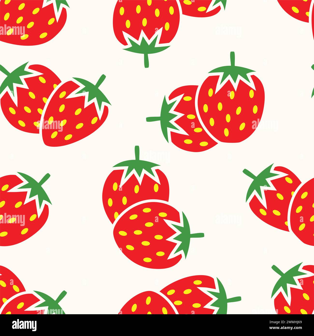 vector seamless repeating strawberry pattern Stock Vector Image & Art ...
