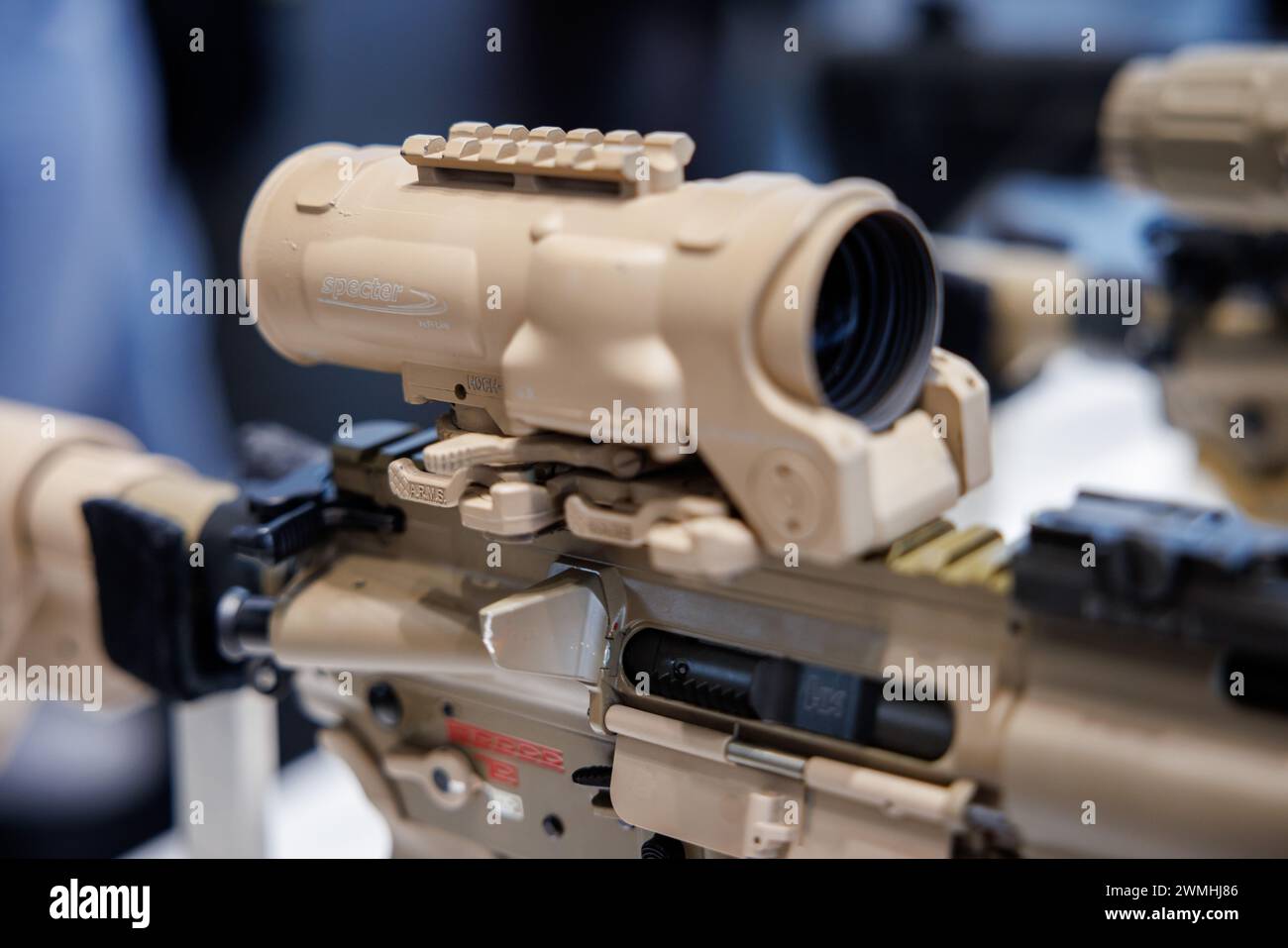 Nuremberg, Germany. 26th Feb, 2024. The G95 KA1 assault rifle (caliber ...