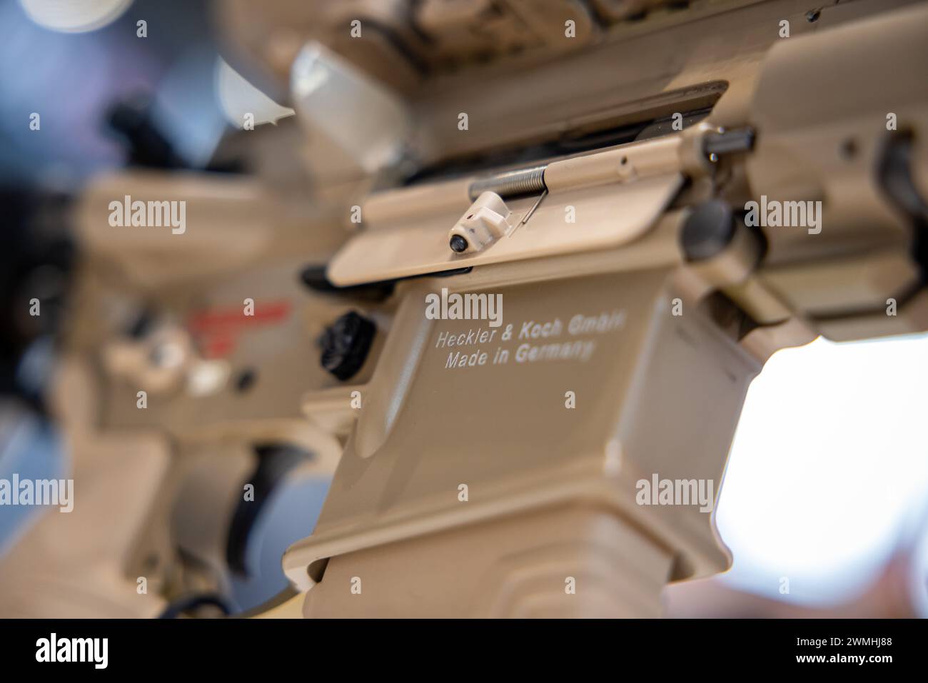 Nuremberg, Germany. 26th Feb, 2024. The G95 KA1 assault rifle (caliber ...