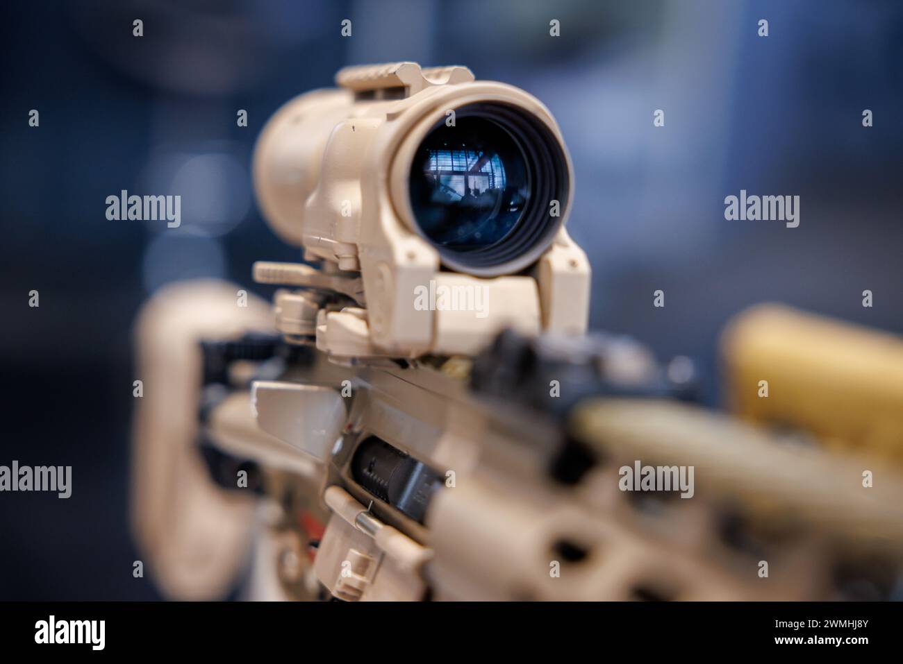 Nuremberg, Germany. 26th Feb, 2024. The G95 KA1 assault rifle (caliber ...