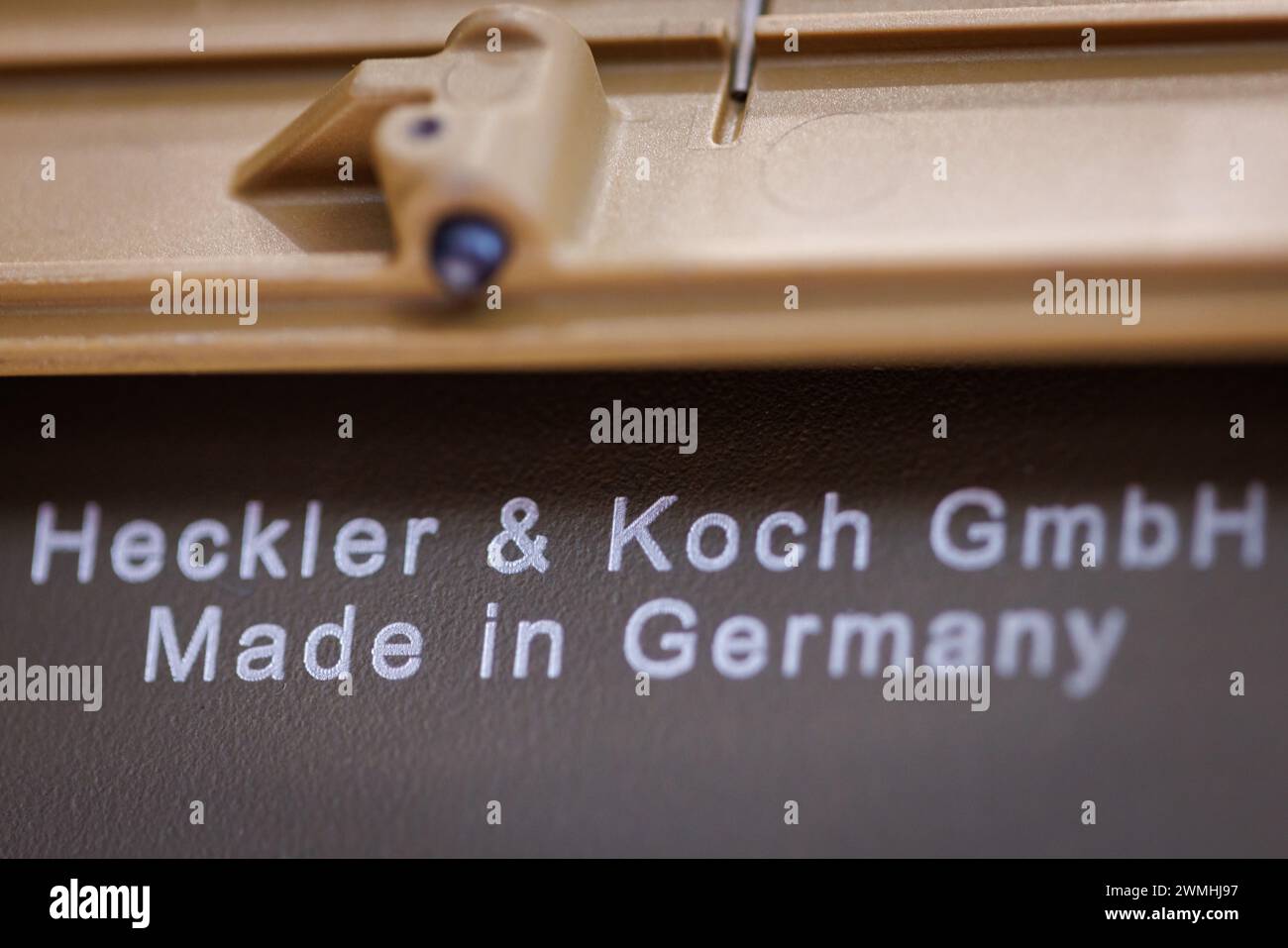 Nuremberg, Germany. 26th Feb, 2024. The G95 KA1 assault rifle (caliber ...