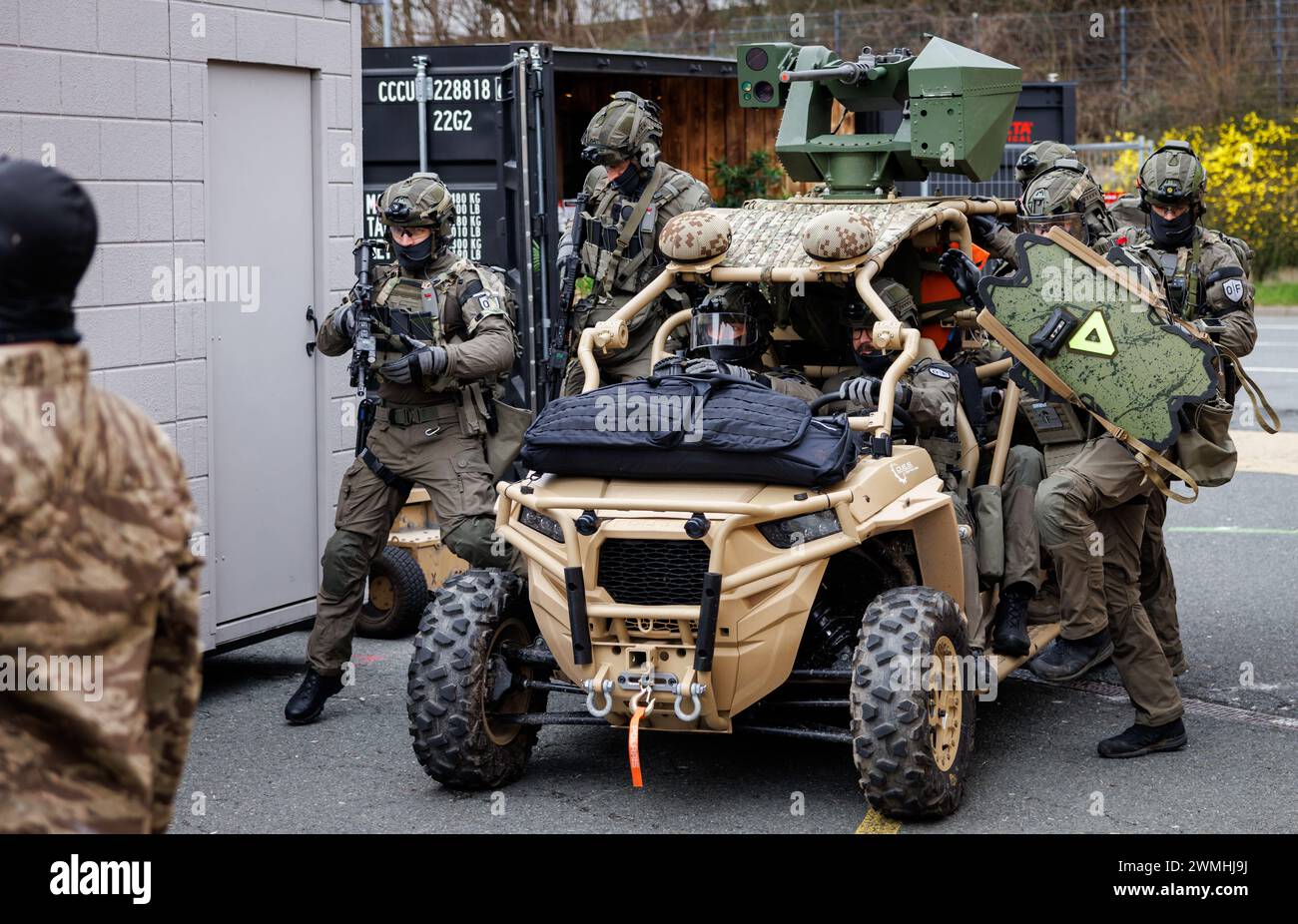 Nuremberg, Germany. 26th Feb, 2024. A special operations team from the ...