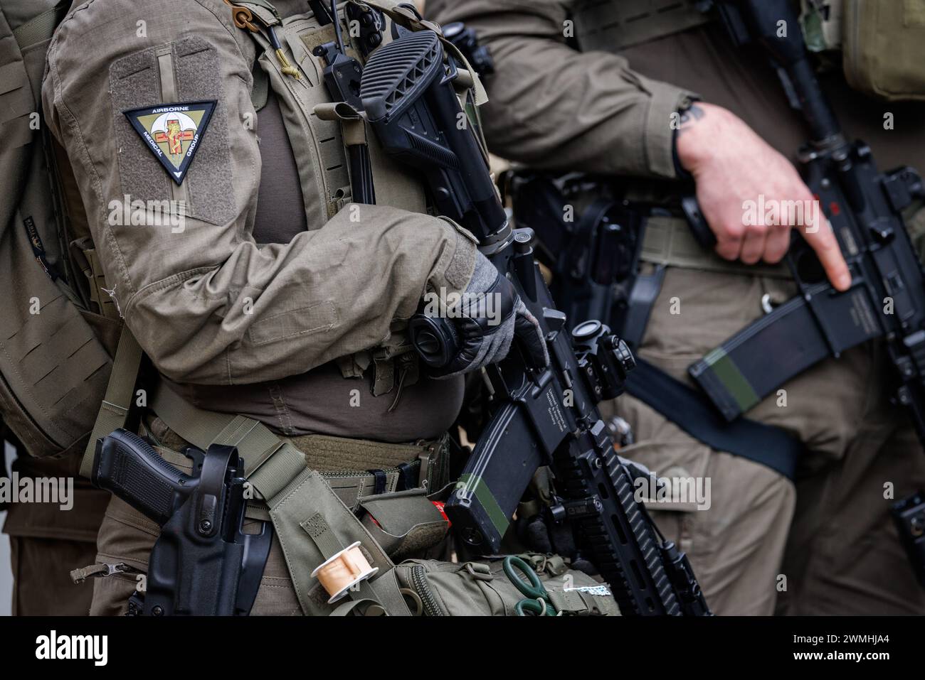 Nuremberg, Germany. 26th Feb, 2024. A police special operations team ...