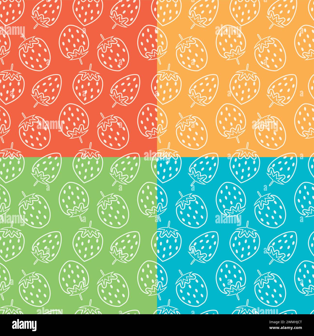 Strawberry patterns hi-res stock photography and images - Alamy