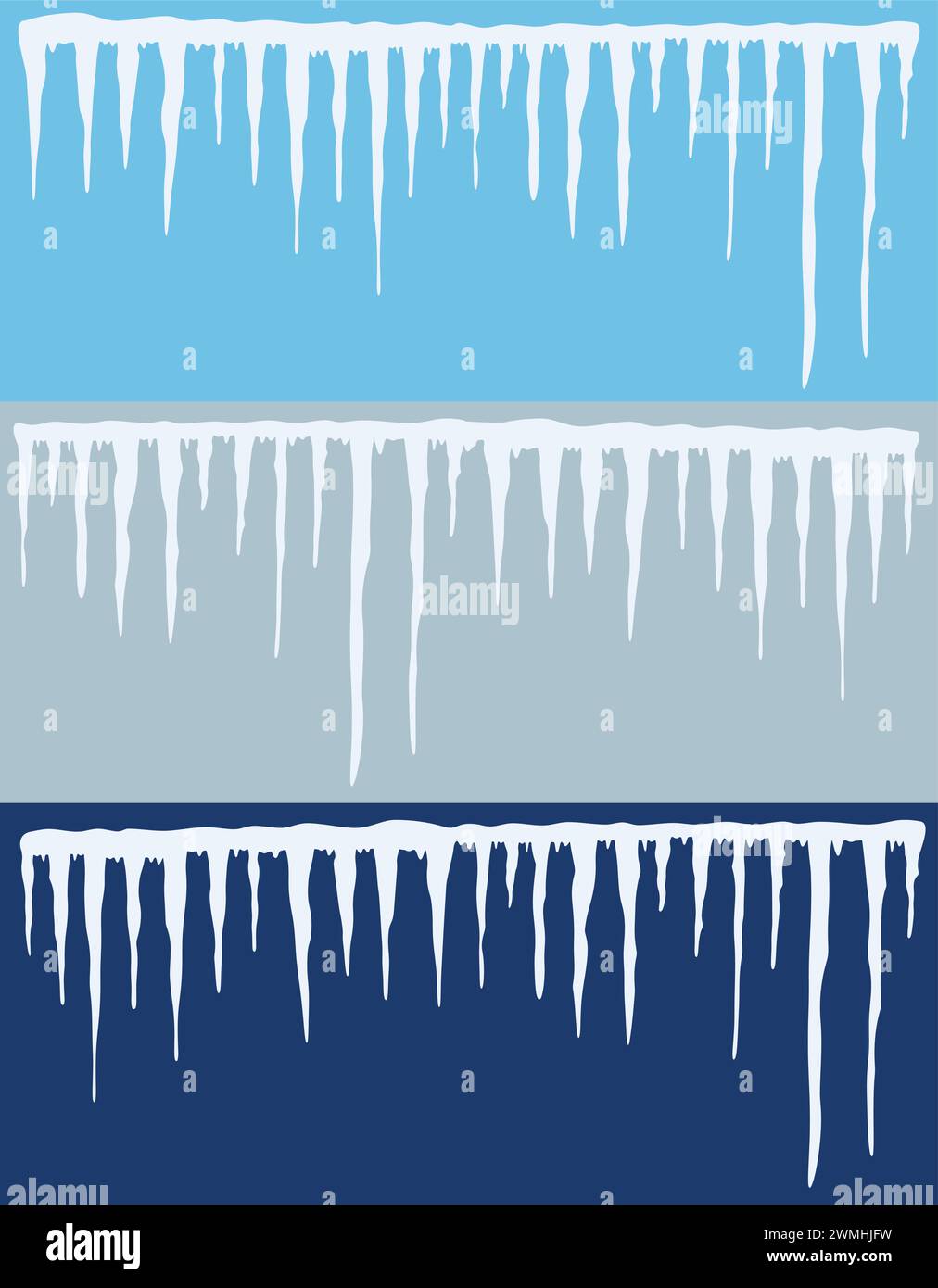 vector collection of icicles backgrounds Stock Vector Image & Art - Alamy