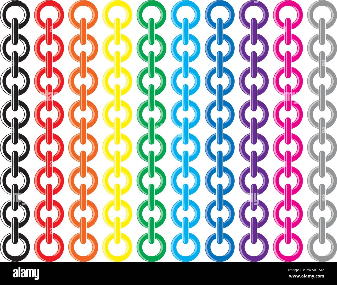 Silver chains Stock Vector Images - Alamy