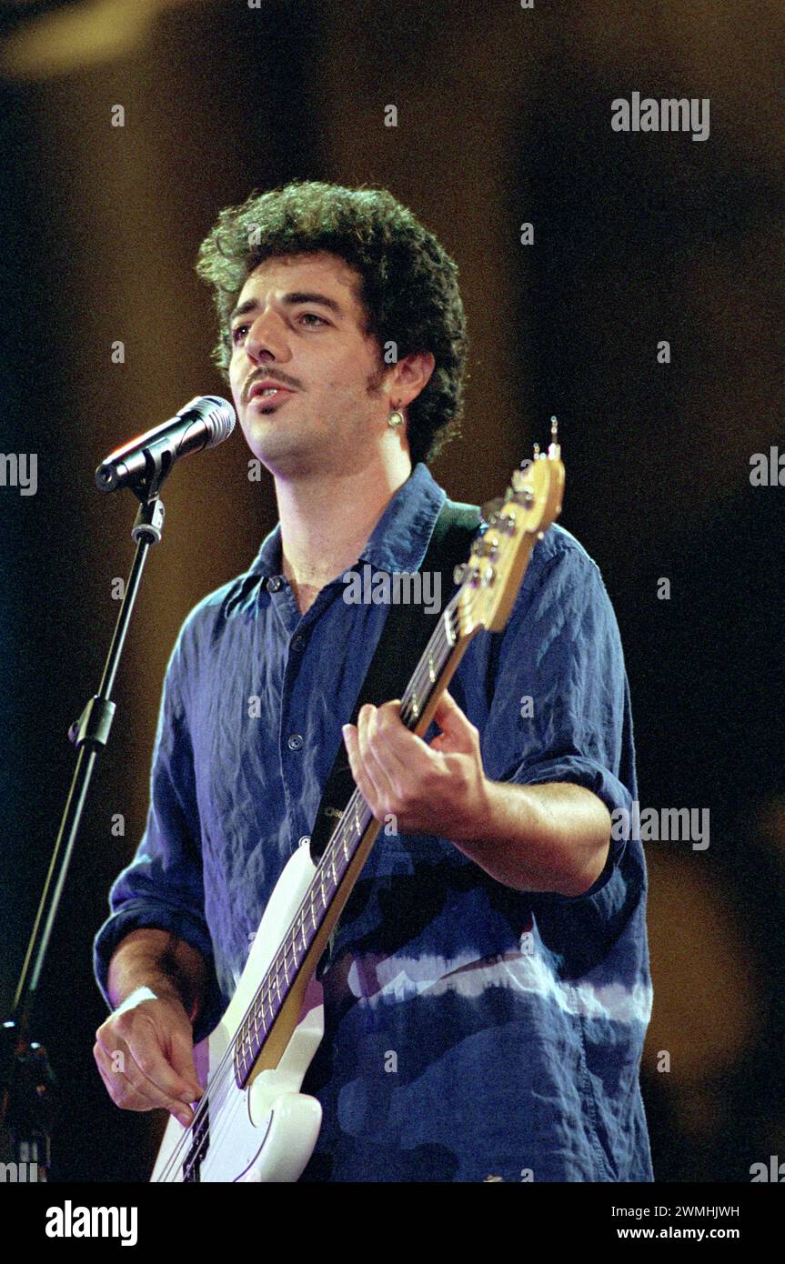 Verona Italy 09/09/2000: Max Gazzè, Italian singer, during the ...