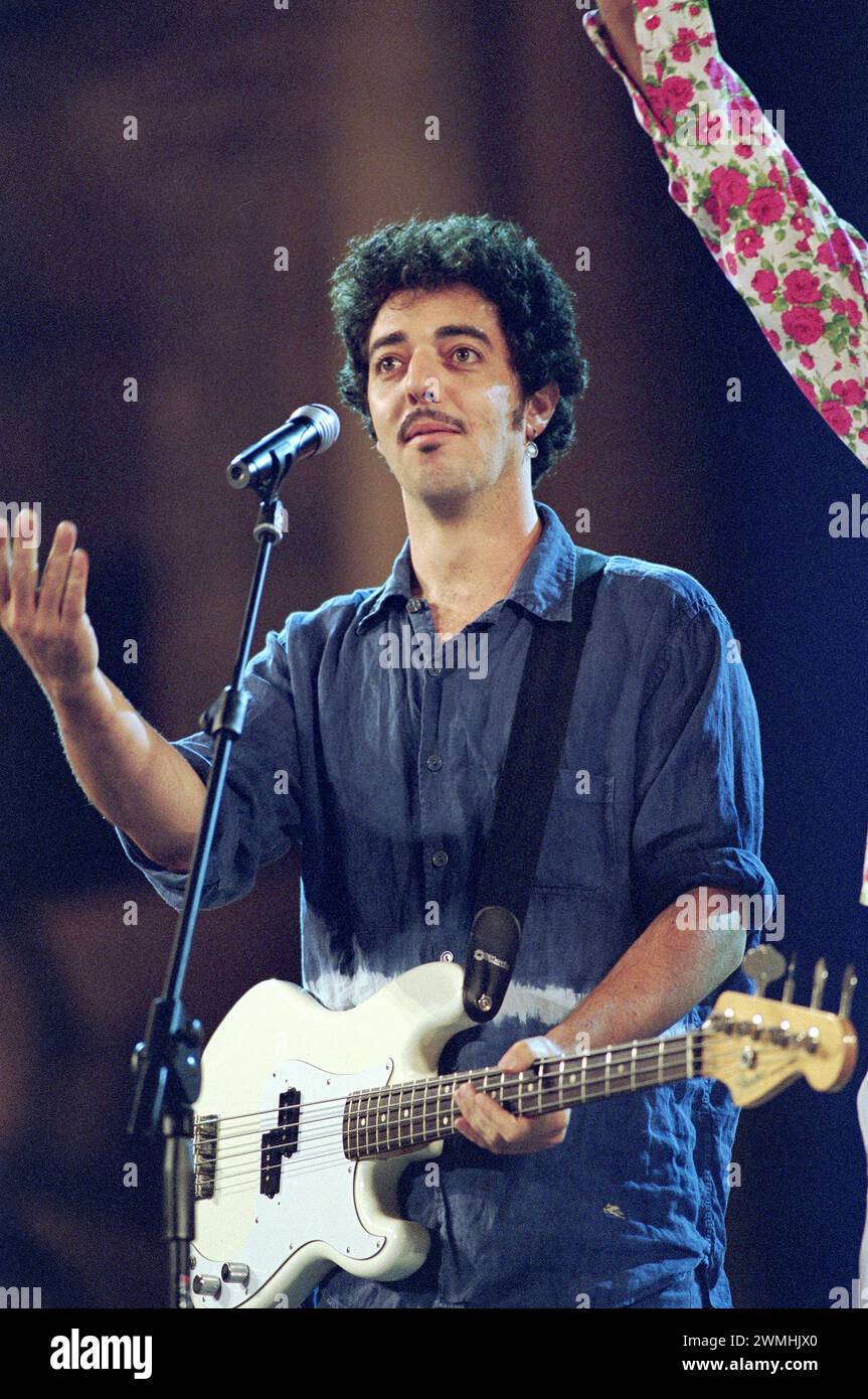 Verona Italy 09/09/2000: Max Gazzè, Italian singer, during the ...