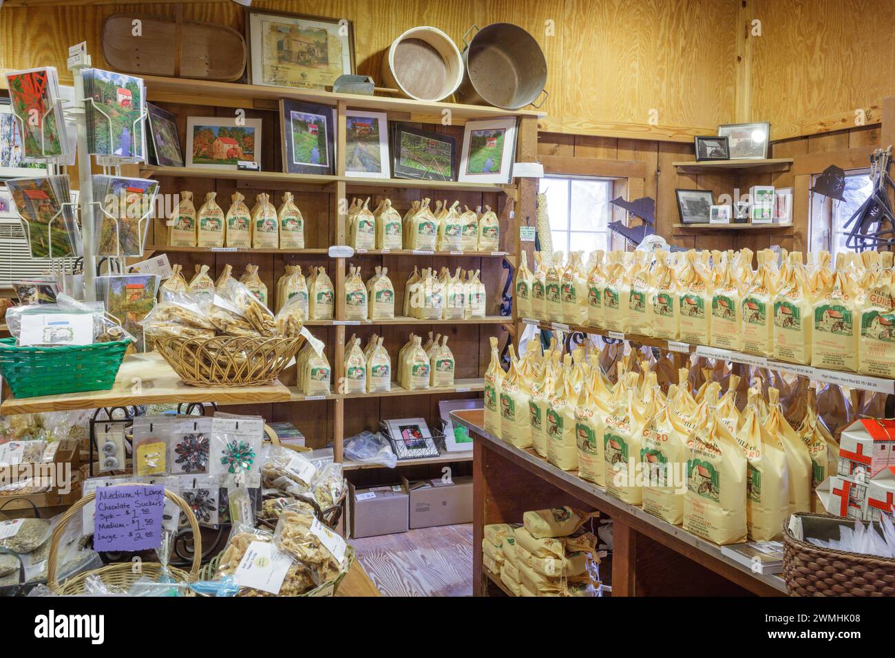 The Old Mill of Guilford is a functioning grist mill, North Carolina ...