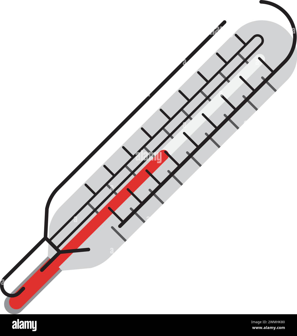 Colored thermometer medical icon Vector Stock Vector Image & Art - Alamy