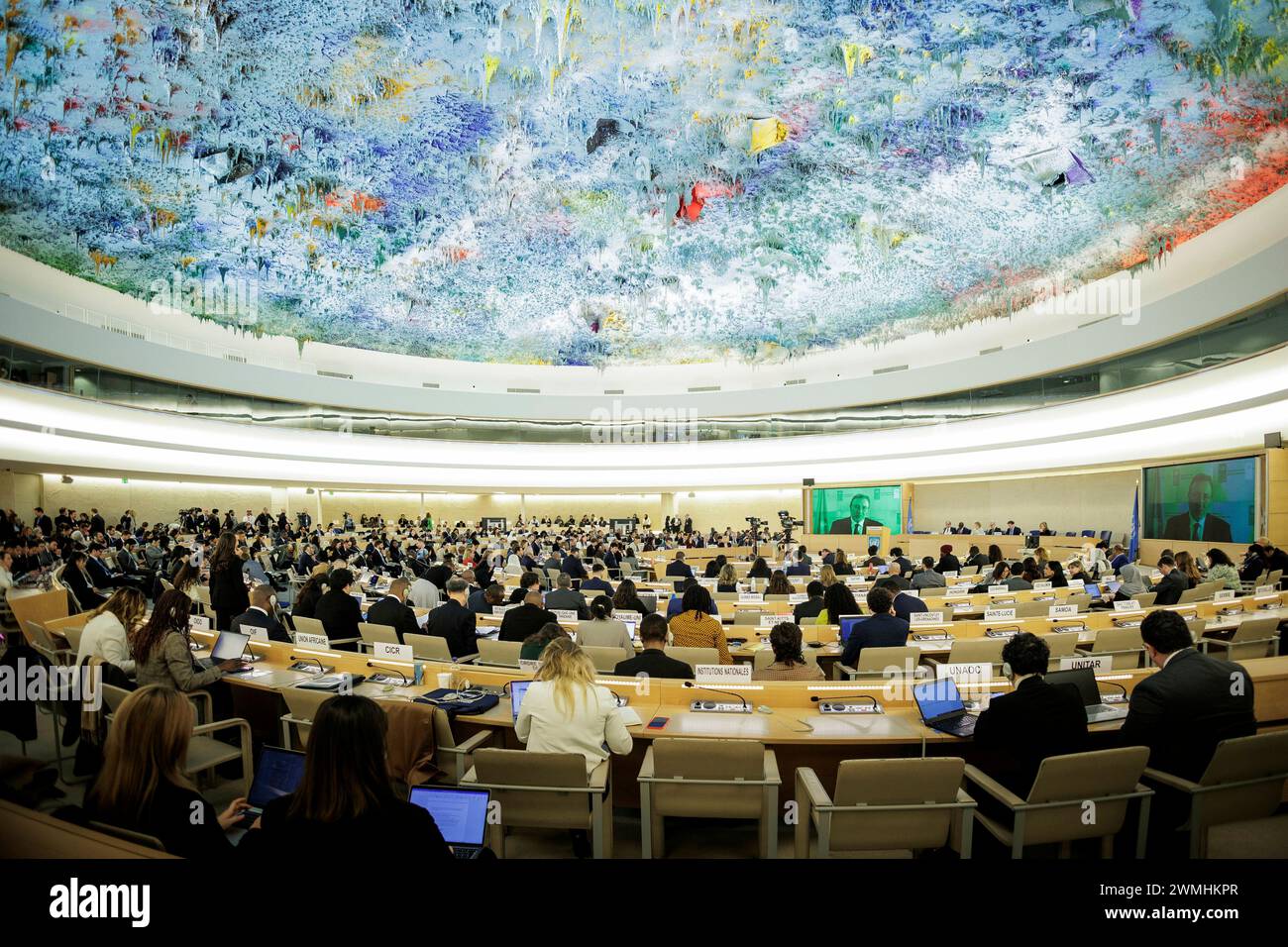 Overview during the 55th session of the UN Human Rights Council in ...
