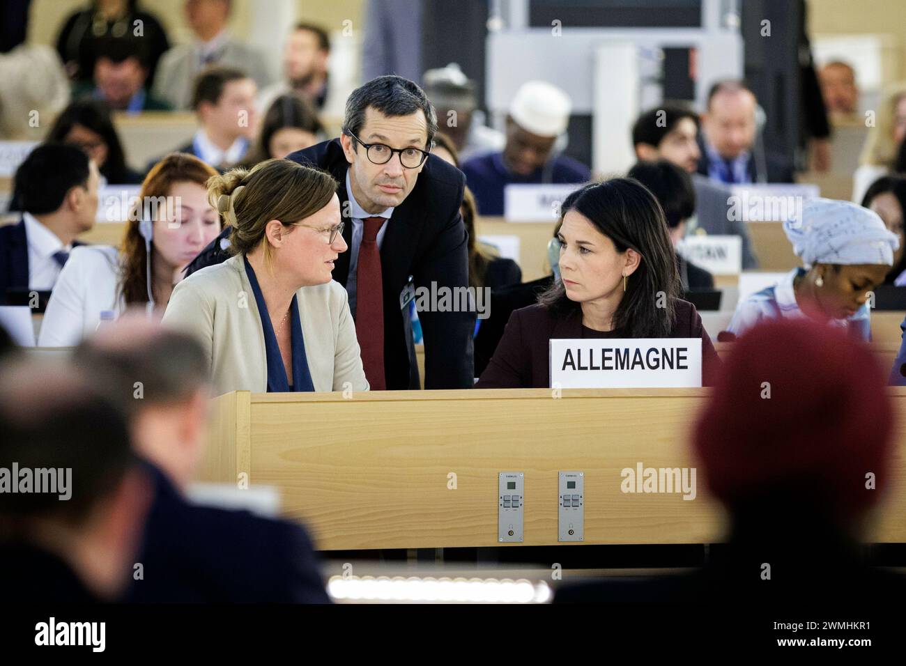 Annalena Baerbock, Federal Foreign Minister, (R) taken at the 55th ...