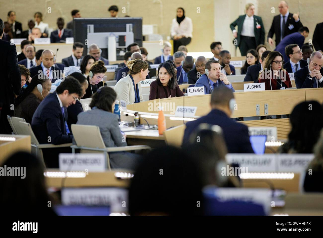 Annalena Baerbock, Federal Foreign Minister, (R) taken at the 55th ...