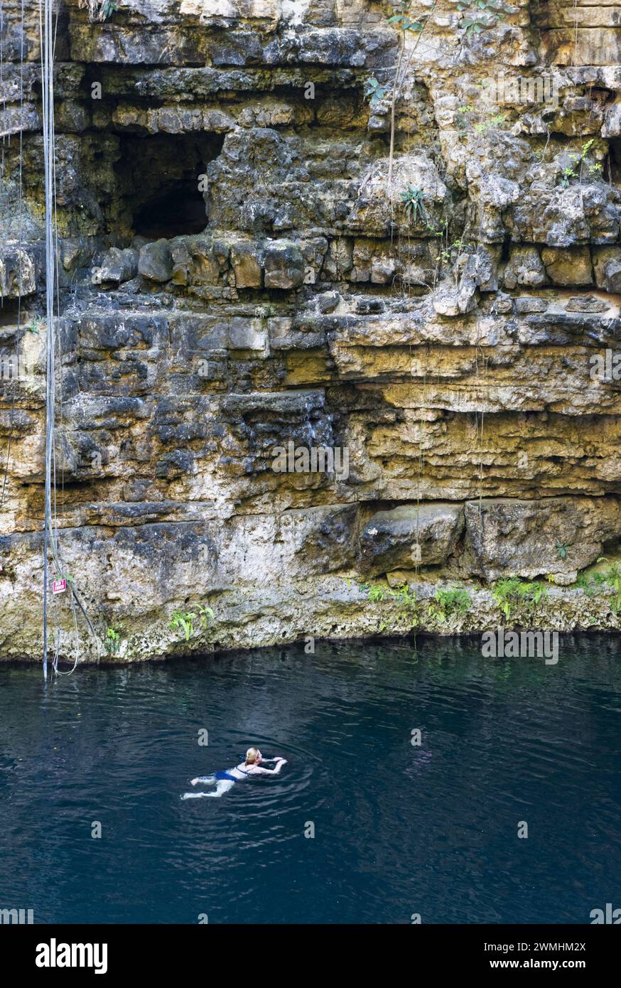 Swimming in cenotes hi-res stock photography and images - Alamy