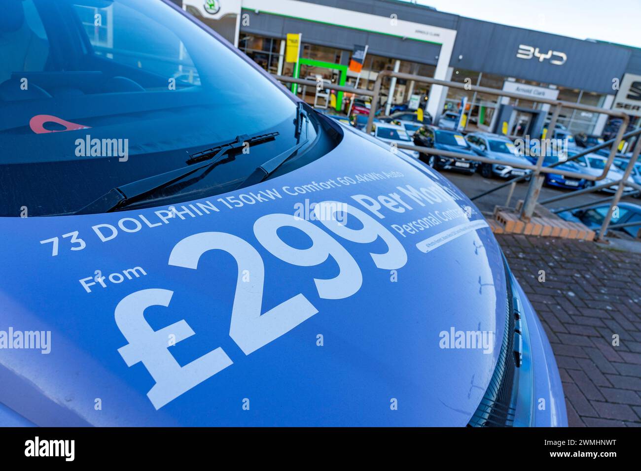 Edinburgh, Scotland, UK. 26th February, 2024. New imported electric ...